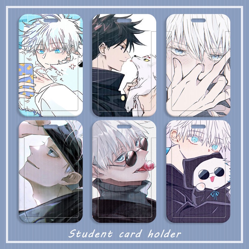【6】Anime Jujutsu Kaisen Mrt Card Holder Gojo Satoru subway bus card ...