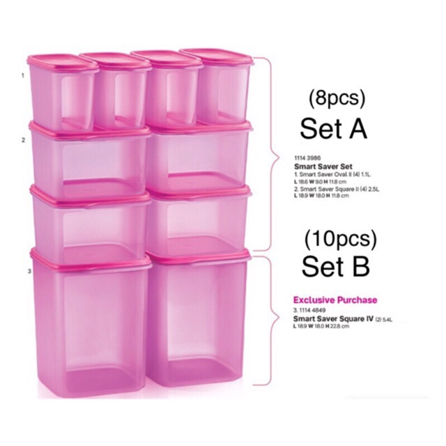 Tupperware Smart Saver Set | Shopee Malaysia