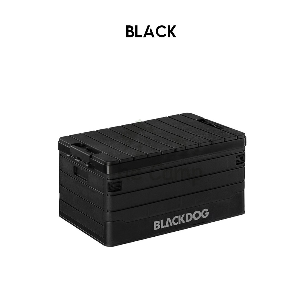 Blackdog Camping Folding Storage Box 60L Foldable Multipurpose Black ...