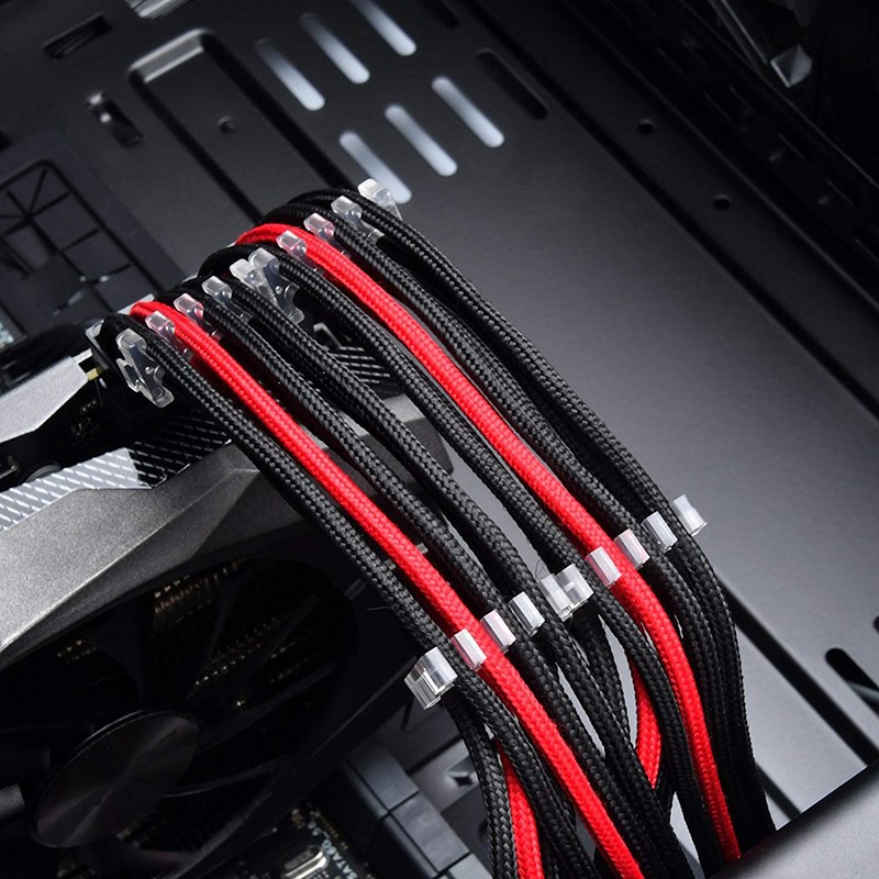 Sleeved Cable Pc cables combs cables management mod cable combs Acrylic ...