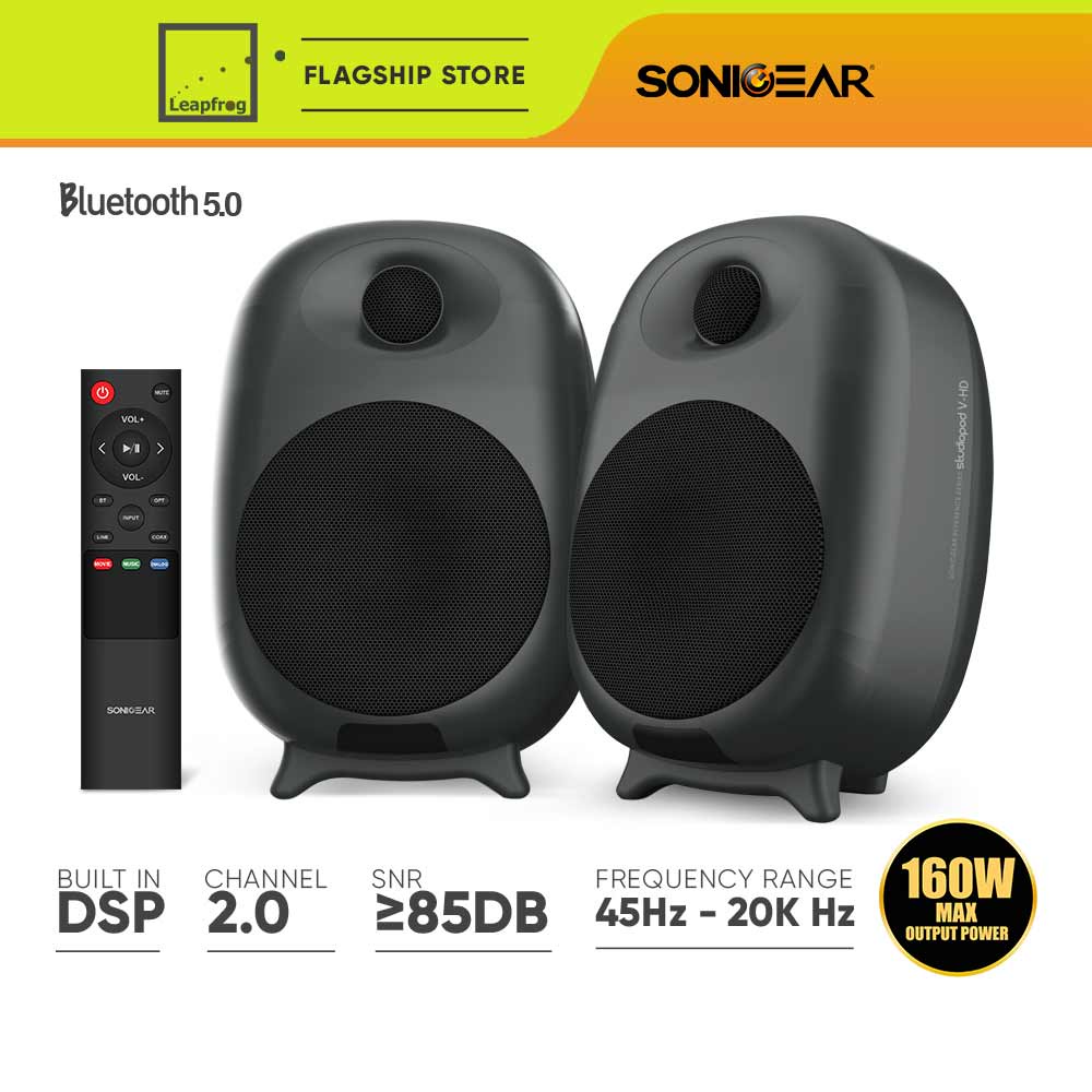 SonicGear StudioPod V-HD Bluetooth Speaker | 80W Max | High Definition | Shopee Malaysia