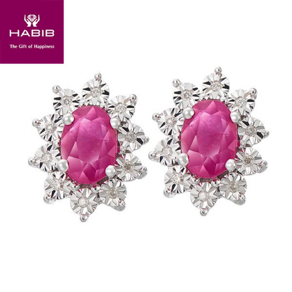 HABIB Ruby Candy Diamond Earring | Shopee Malaysia