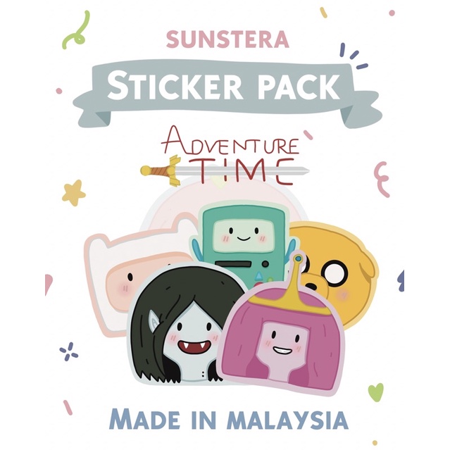 Adventure Time Sticker Pack | Shopee Malaysia