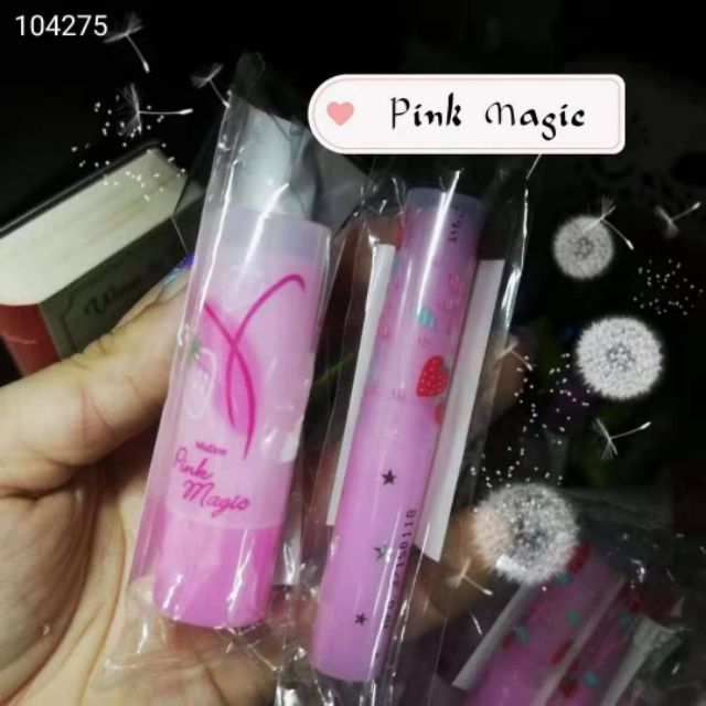 Mistine Pink Magic Strawberry Temperature Lipstick Lip Balm (think/thin ...