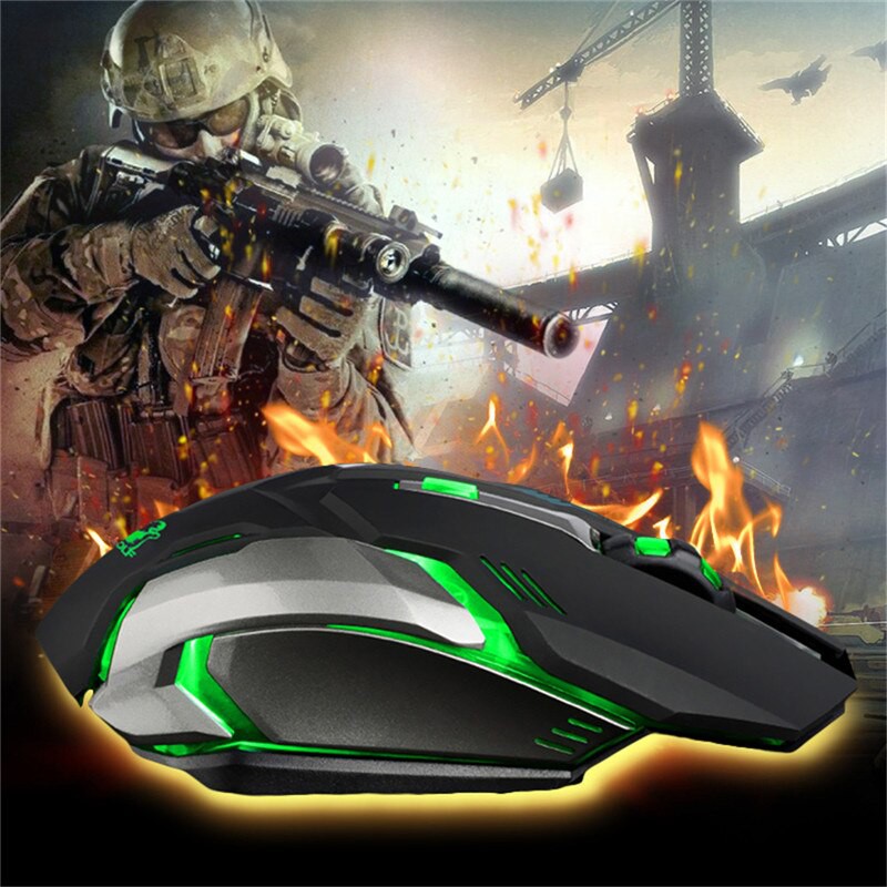 LED Wireless Optical Gaming Mouse Wireless Mouse Rechargeable X7 High ...