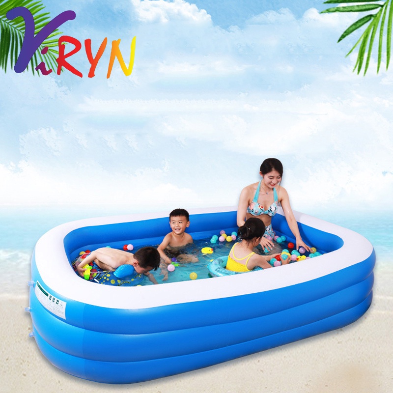 ViRYN Children Adult Inflatable Swimming Pool Thickening Outdoor ...