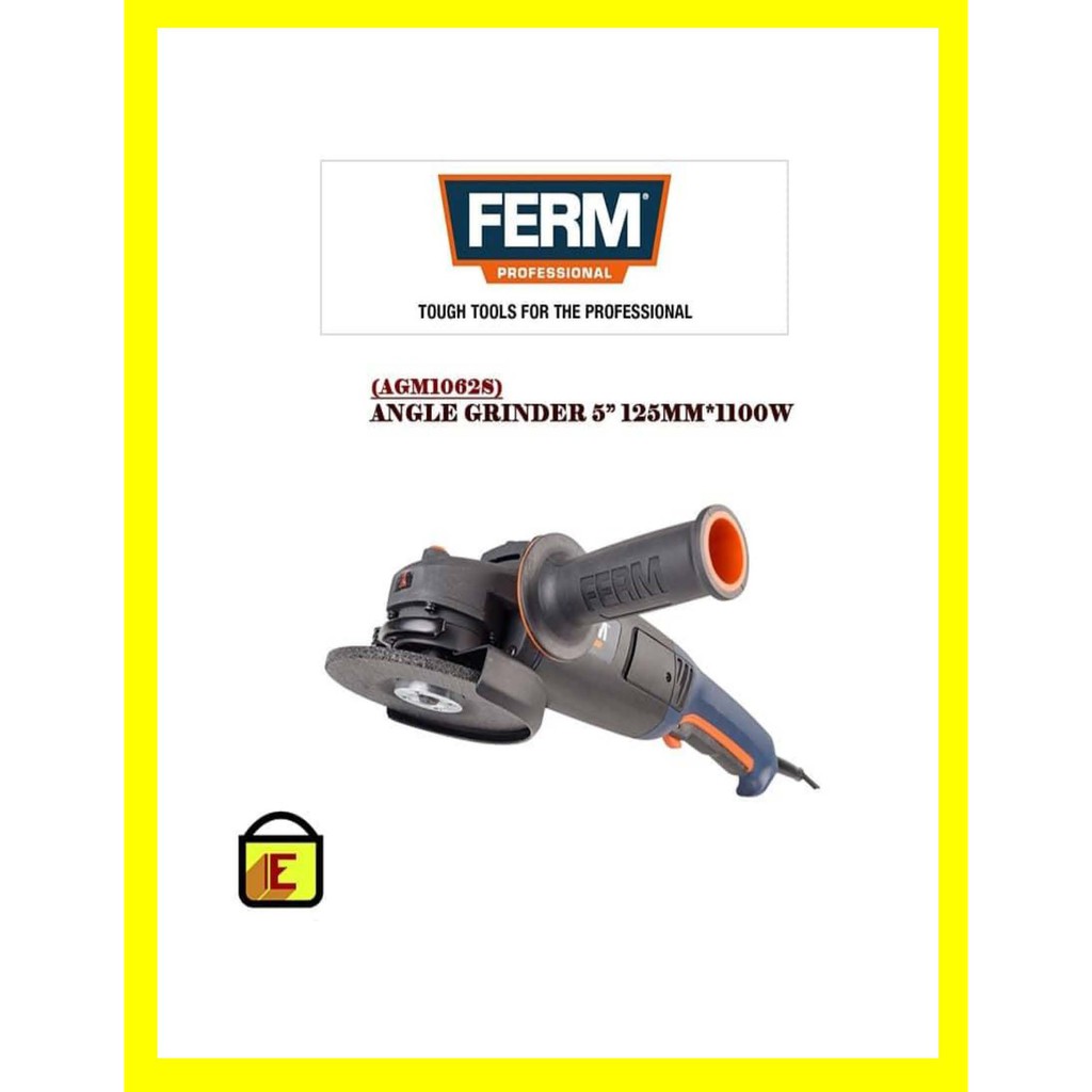 Ferm Angle Grinder 5” 125MM*1100W (AGM1062S) (grender) | Shopee Malaysia