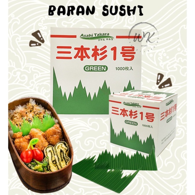 Baran sushi/plastic grass 1000pcs/box | Shopee Malaysia
