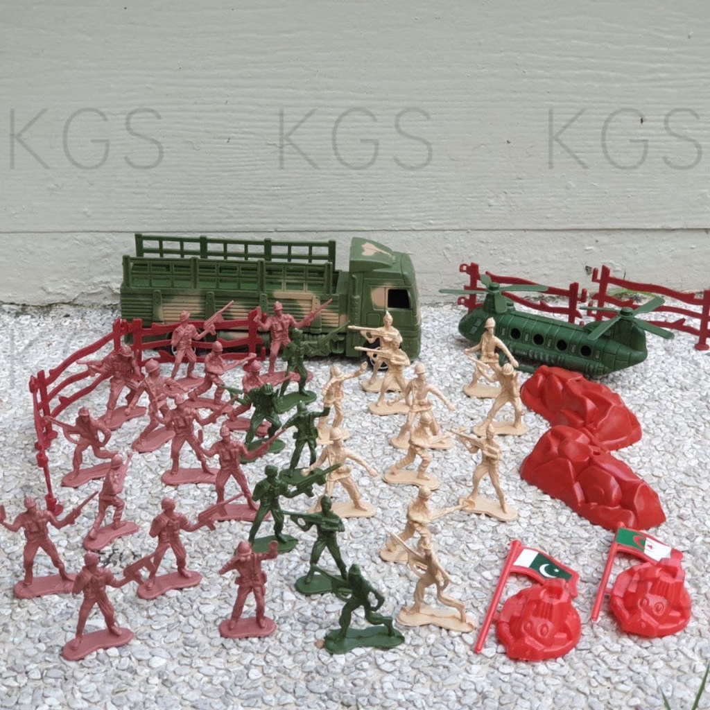 42pcs Army toys mini soldiers military askar set 军人玩具模型 | Shopee Malaysia
