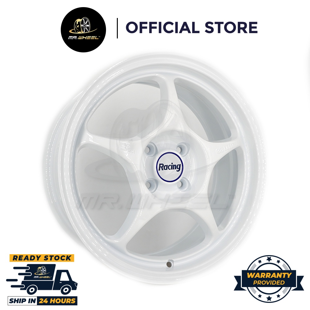 New Sport Rim ENKEI RPO1 16x7 4x100 4x114.3 ET38 White / Silver 16 inch ...