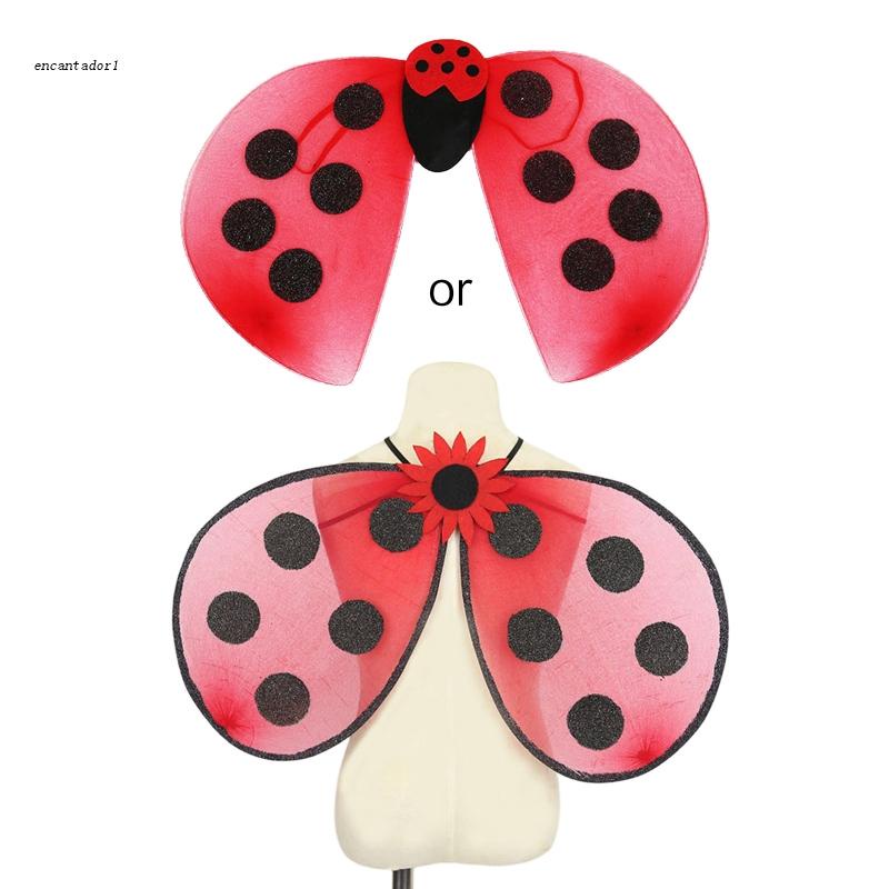 Ladybird Costume Animal Ladybug Fancy Dress Glitters Ladybird Wings for ...