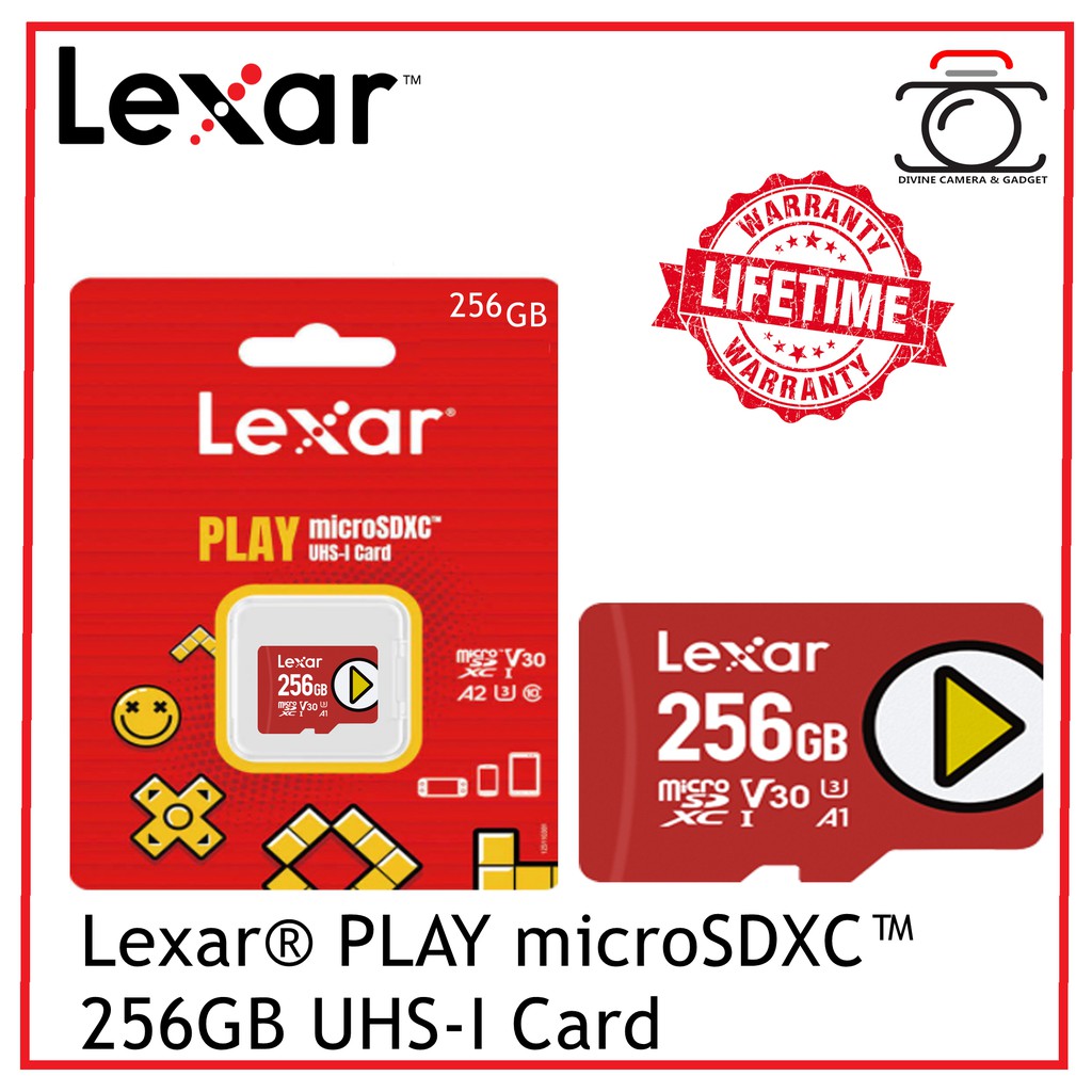 Lexar® PLAY microSDXC™ UHS-I Card 256GB/512GB/1TB | Shopee Malaysia