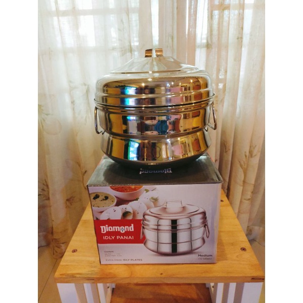 Diamond Stainless Steel Idli Pot (12 Cavity) | Shopee Malaysia