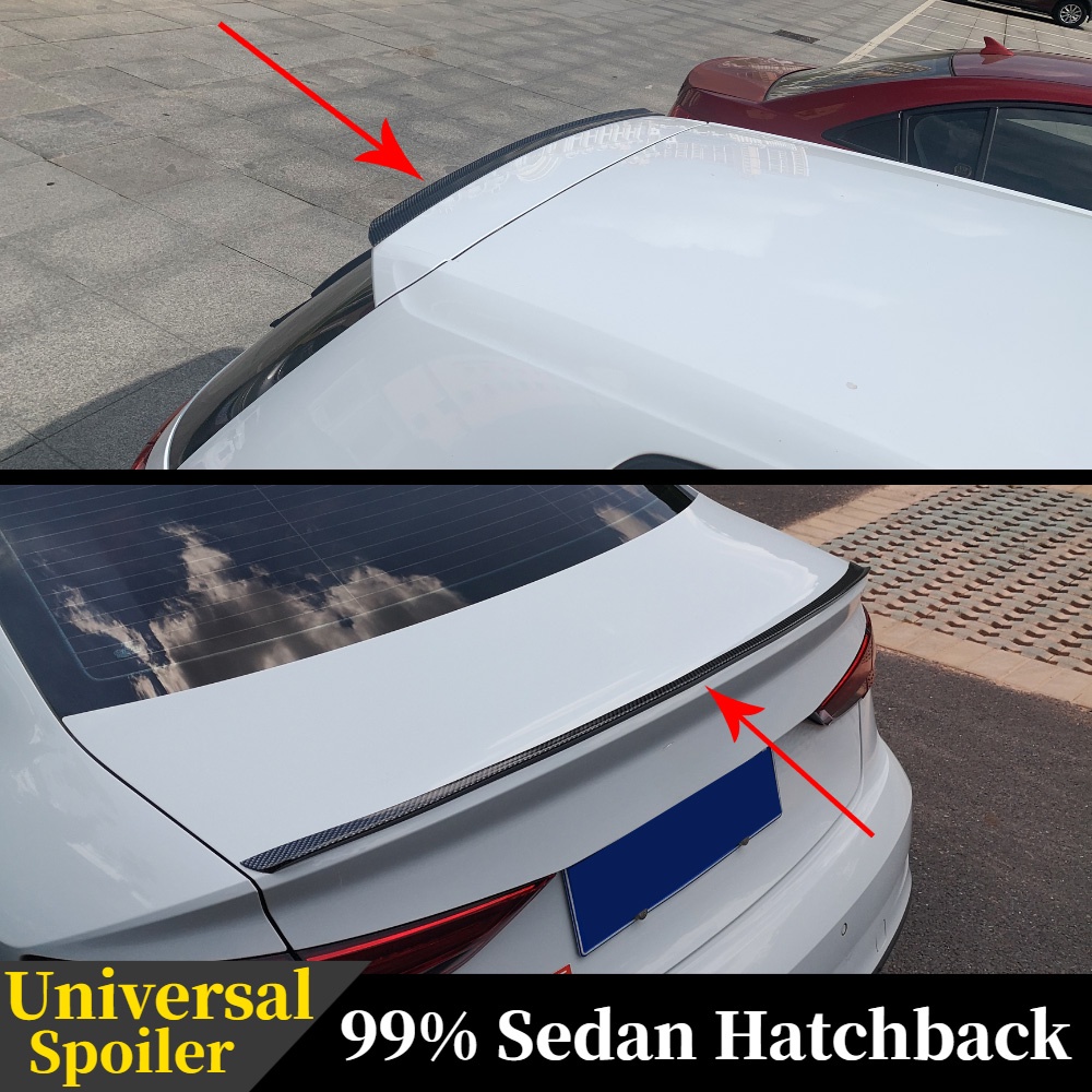 Spoiler Universal Rear Wing Sedan Hatchback Car Tuning Accessories Trunk Lip Lid For Mercedes ...