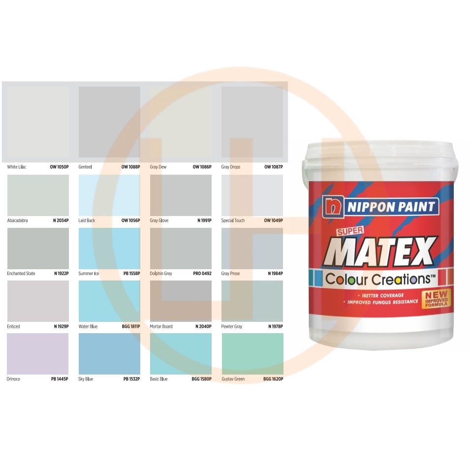 5 Litre Nippon Paint Interior Super Matex - Cat Dalam | Shopee Malaysia