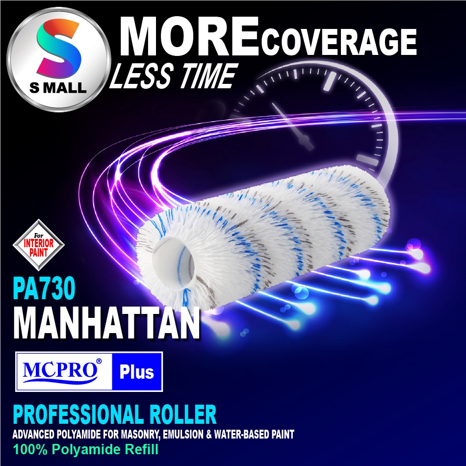 MCPRO 7" inch Paint Roller Refill 100% Polyamide (20mm Pile Length ...