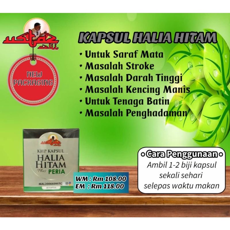 Kapsul Halia Hitam By Tobib Azli | Shopee Malaysia