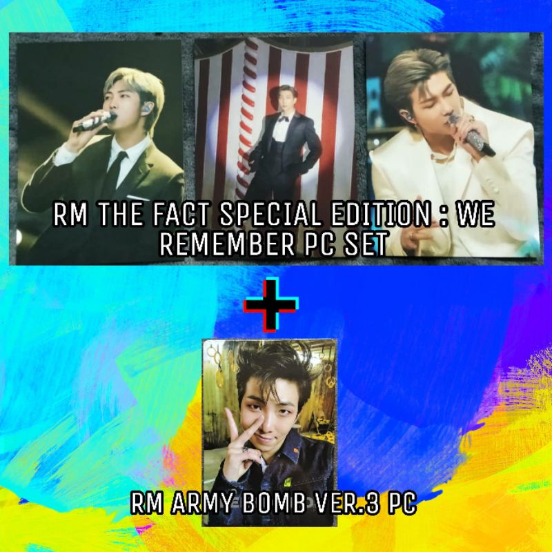 SUPER LOWEST PRICE BTS OFFICIAL PHOTOCARD ARMY BOMB VER 3 RM JIN SUGA JHOPE JIMIN V JUNGKOOK ...