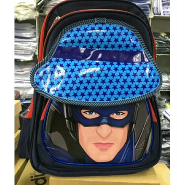 Captain America School Bag(A) | Shopee Malaysia