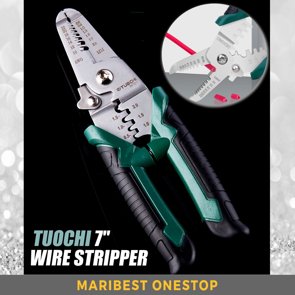 2 in 1 7Inch Wire Stripper Professional Tools Precision Adjustable Wire ...