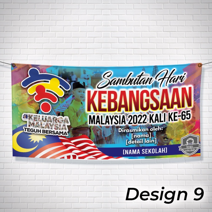 Banner custom Sambutan Kemerdekaan / Hari Kebangsaan (PVC tarp | custom ...