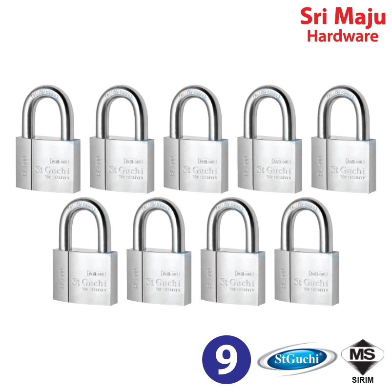MAJU St Guchi SGPL 500 (9's) Anti Cut Quality Pad Lock Security Padlock ...