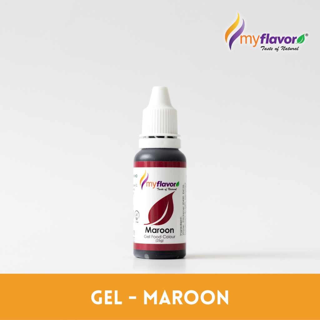 Maroon GEL BASED FOOD COLOR | Shopee Malaysia