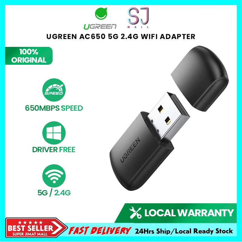 Ugreen Ac650 Usb Wifi Adapter Pc 5g 2 4g Receiver Dongle Mini Wireless