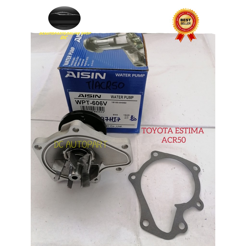 AISIN WATER PUMP TOYOTA ESTIMA ACR50 2.4 CAMRY ACV40 ACV51 2.0 ONLY ...