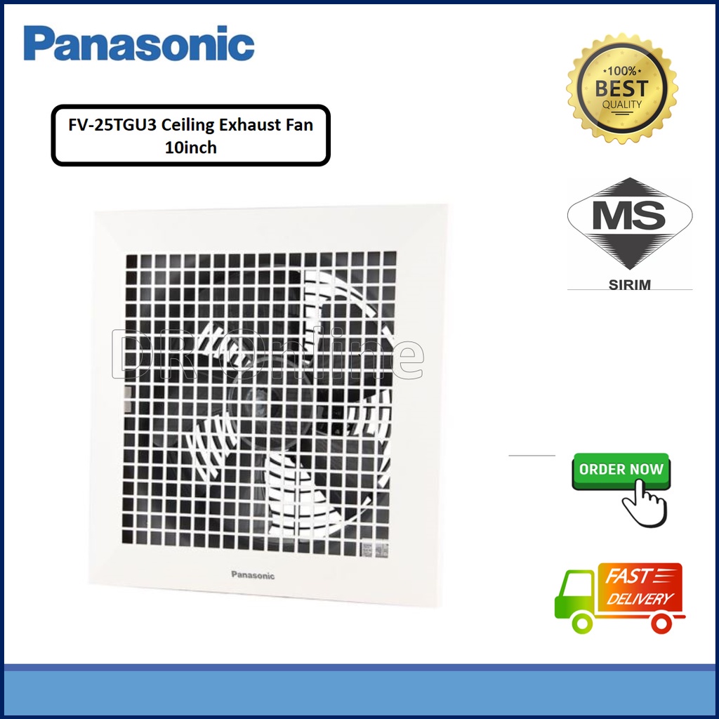 Panasonic Exhaust Fan Ceiling Type 10inch ~ FV-25TGU3 | Shopee Malaysia
