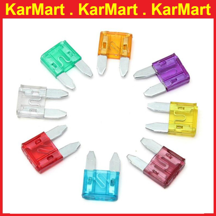 (100 PCS) CAR MINI PLUG IN FUSE 5A 10A 15A 20A 25A 30A | Shopee Malaysia