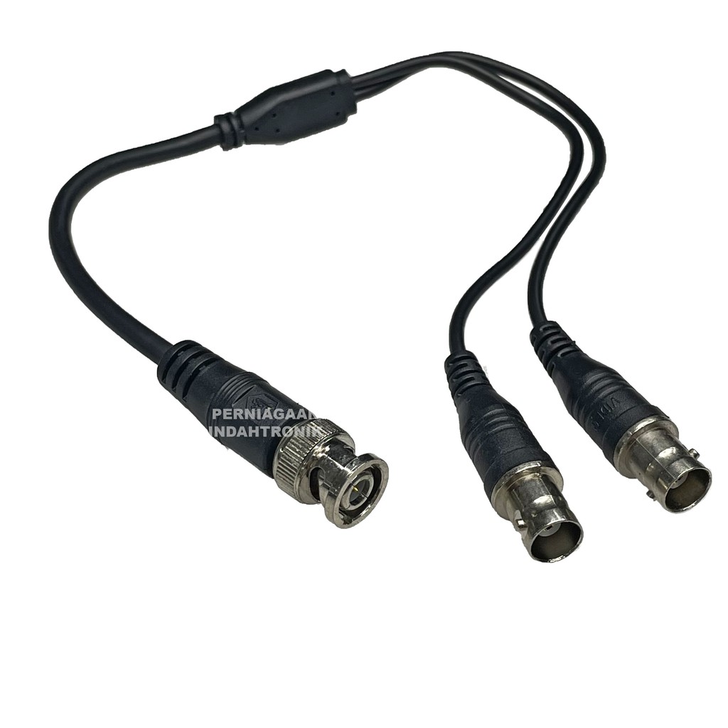 1 BNC Male Plug to 2 BNC Female Socket 2 Port Splitter Cable - 30cm | Shopee Malaysia