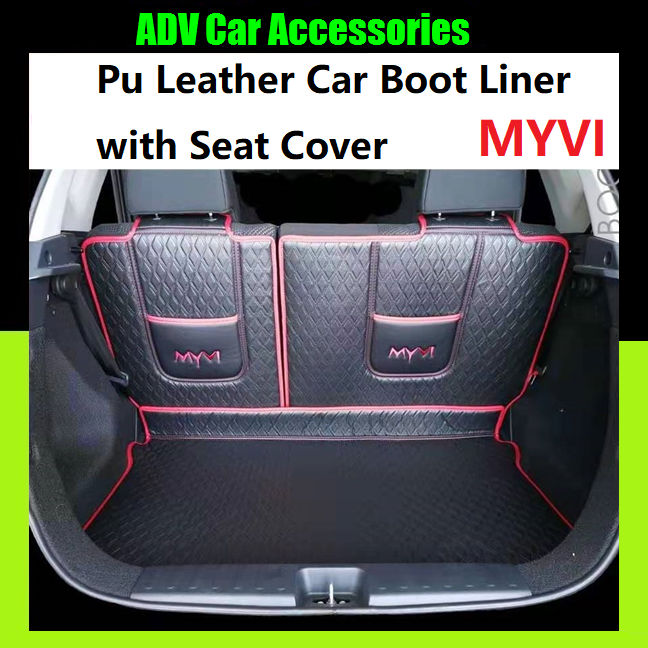 Perodua Myvi 2005-2025 Car Boot Liner with Seat Cover Cargo Boot Mat ...
