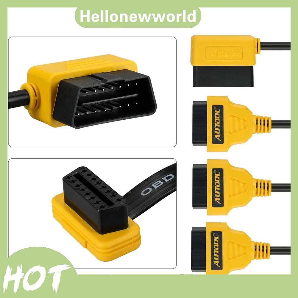 AUTOOL Car OBD2 Splitter Cable Automobile 50cm OBD 2 II Male to Female ...