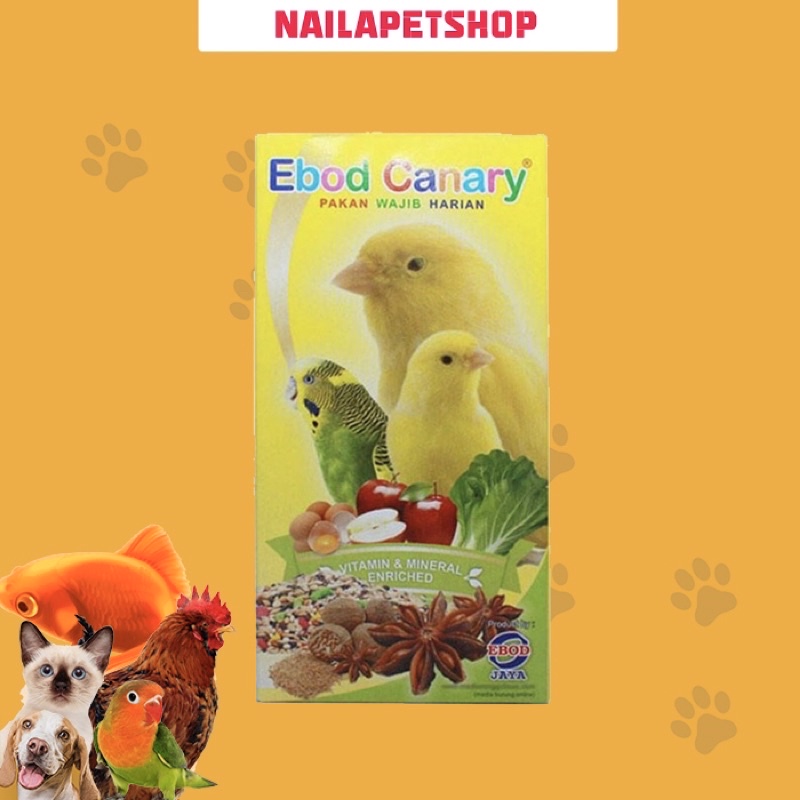 Ebod CANARY EBOD JAYA Box Packaging 200gr/grain Bird Feed | Shopee Malaysia