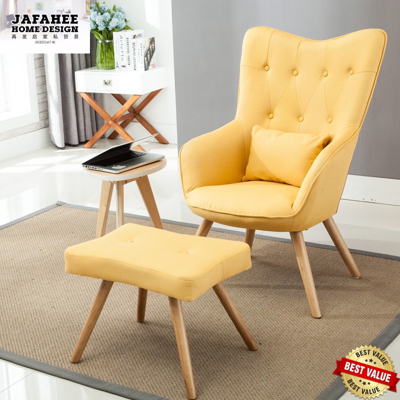 JHD (READY STOCK) Highback Wing Chair & Stool ( Ship From Malaysia 🇲🇾 ...