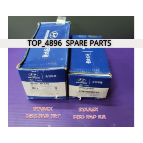 HYUNDAI STAREX DISC PAD FRT/DISC PAD RR 58101-4HA10 /58302-4HA00 ...