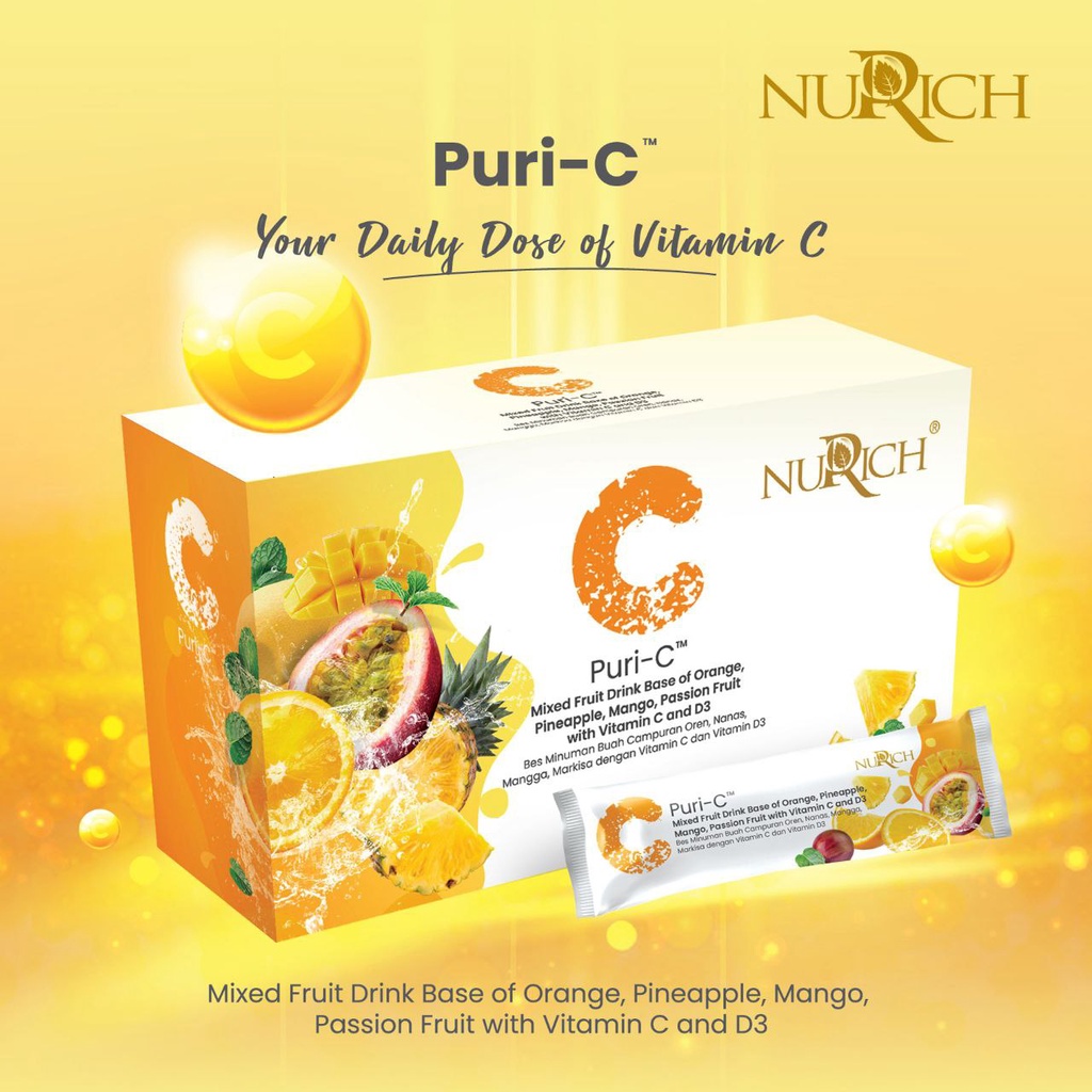 VITAMIN C - Nurich Puri-C Natural Form of Vitamin C For Stronger ...