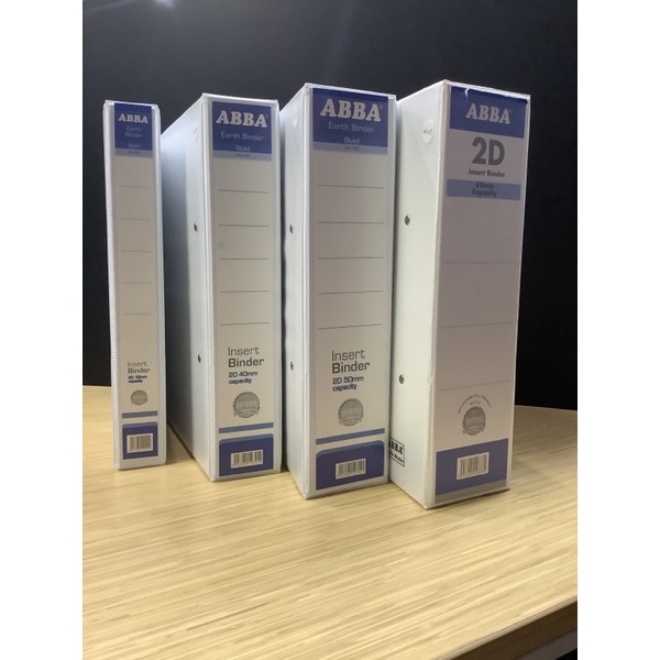 ABBA 2D PVC insert Binder File-White(25mm/40mm/50/mm/65mm) | Shopee ...