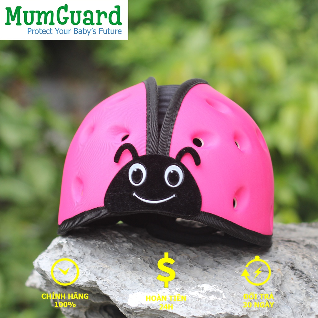 Mumguard Pink head protection helmet for toddlers and cyclists for ...