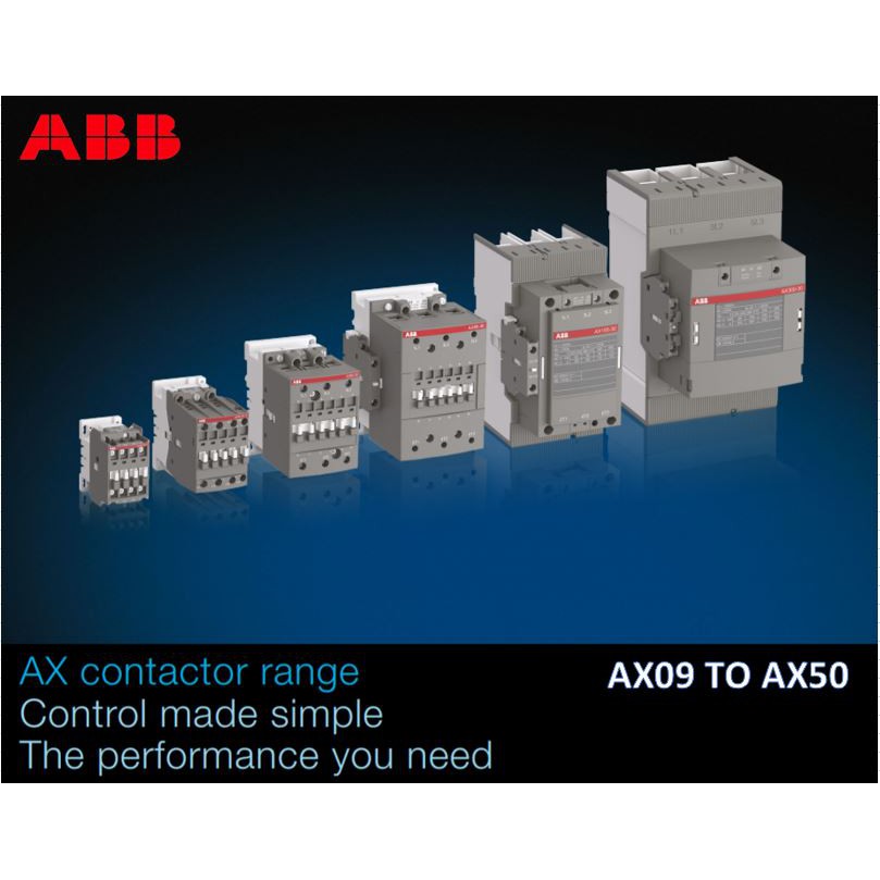 ABB Contactor AX09 AX12 AX18 AX25 AX32 AX40 AX50 240VAC ax-09 ax-12 ax ...