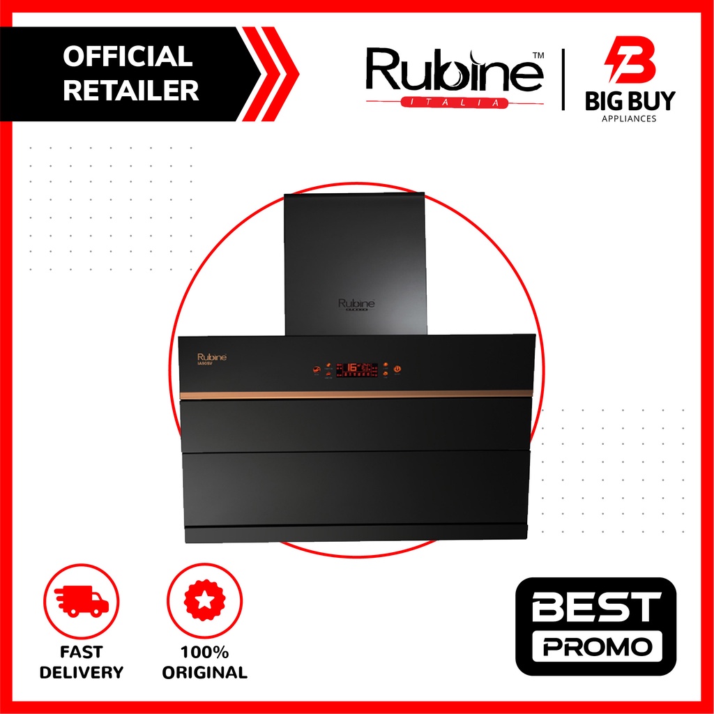 Rubine Cooker Hood RCH-IA90SV-GX | Shopee Malaysia