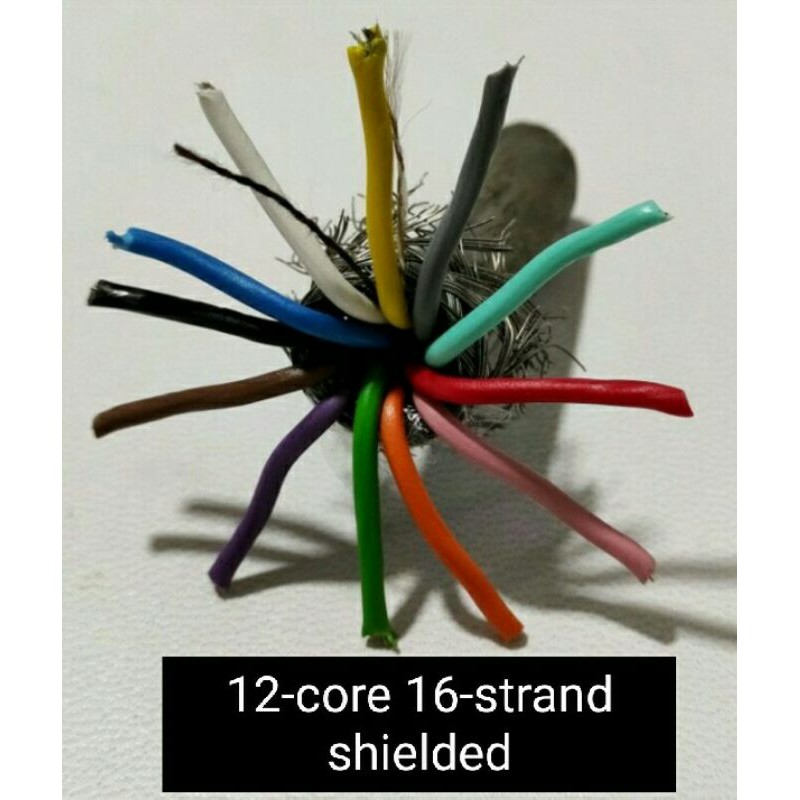 Cable, multi-core multi-strand shielded 12-core 16-strand 052 | Shopee ...