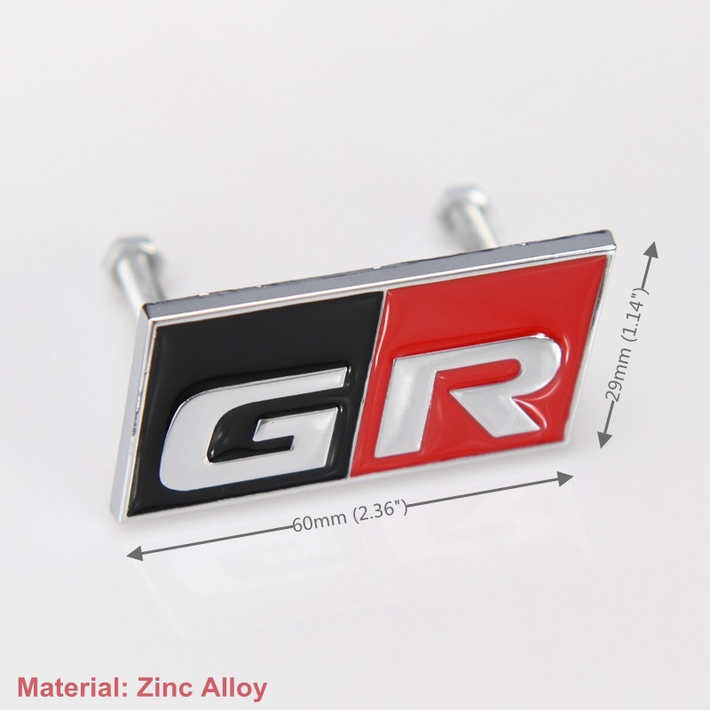 3D Car Emblem Sticker GR SPORT Front Hood Grille & Rear Trunk ...