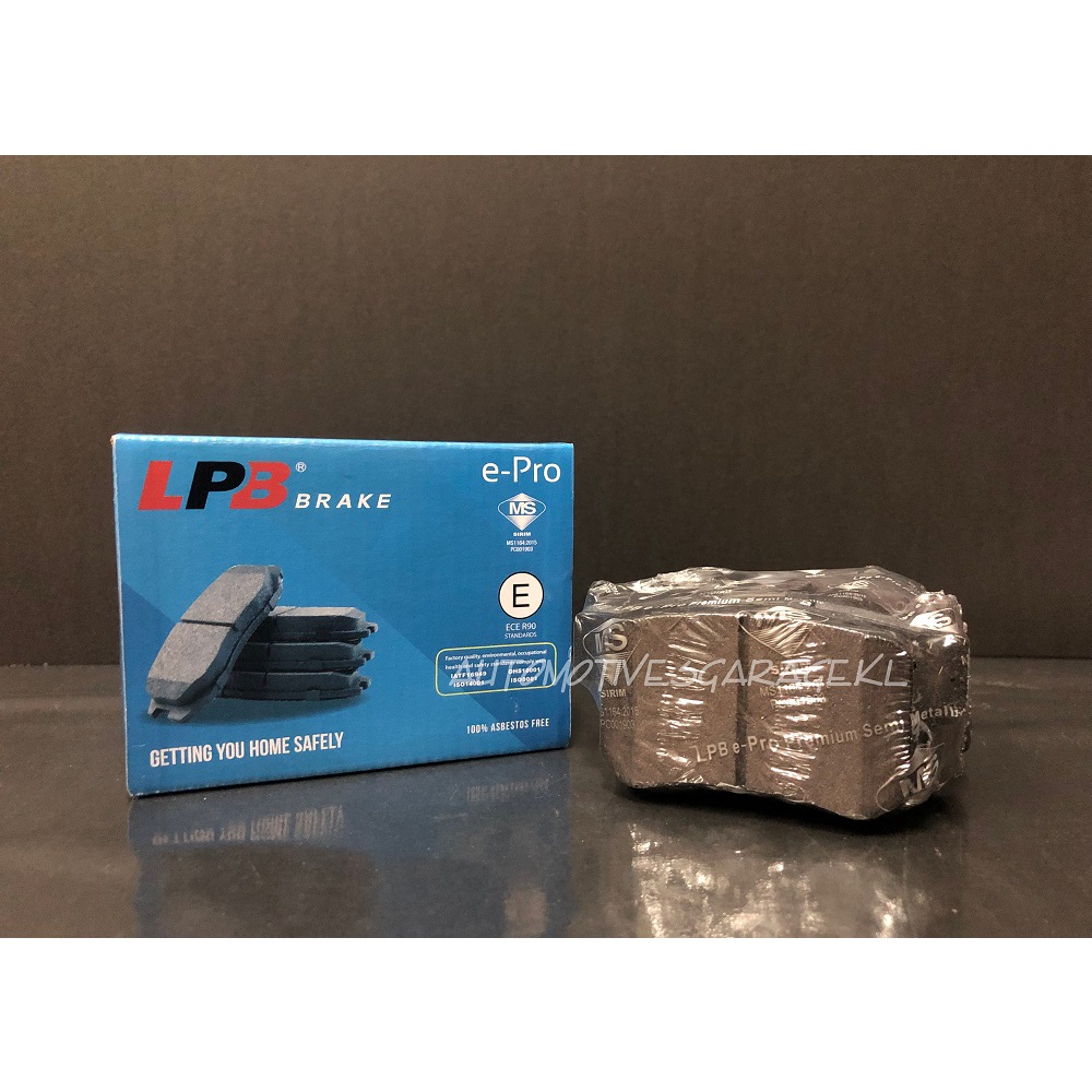 LPB E-PRO BRAKE PADS - REAR - A10770 - HONDA ACCORD S84 / SDA / CIVIC ...