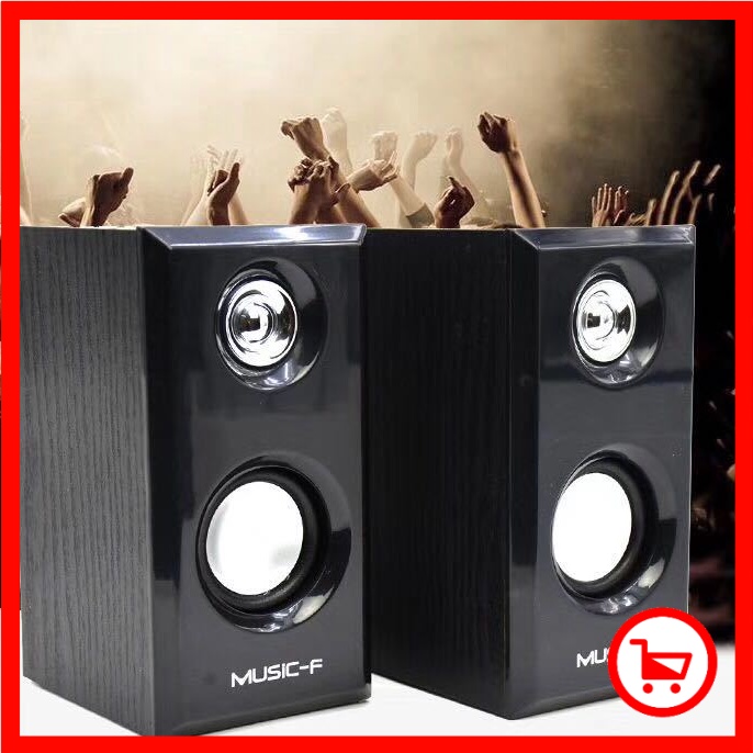 🔥Premium USB Powered 3D Surround Wooden Multimedia Speaker MP3 Laptop ...