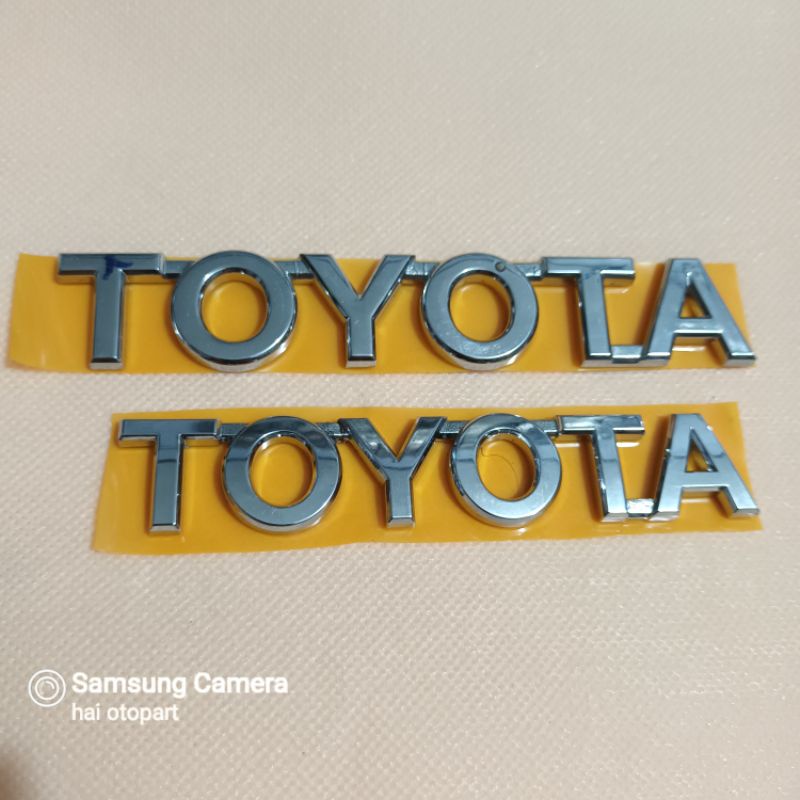 Original TOYOTA writing Emblem | Shopee Malaysia