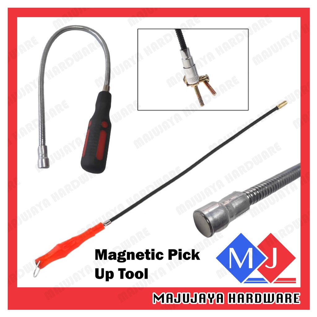 NEKEN Flexible Magnetic Claw Pick Up Tool Magnet Reach Spring Reacher Pickup Anti Rust Bendable ...