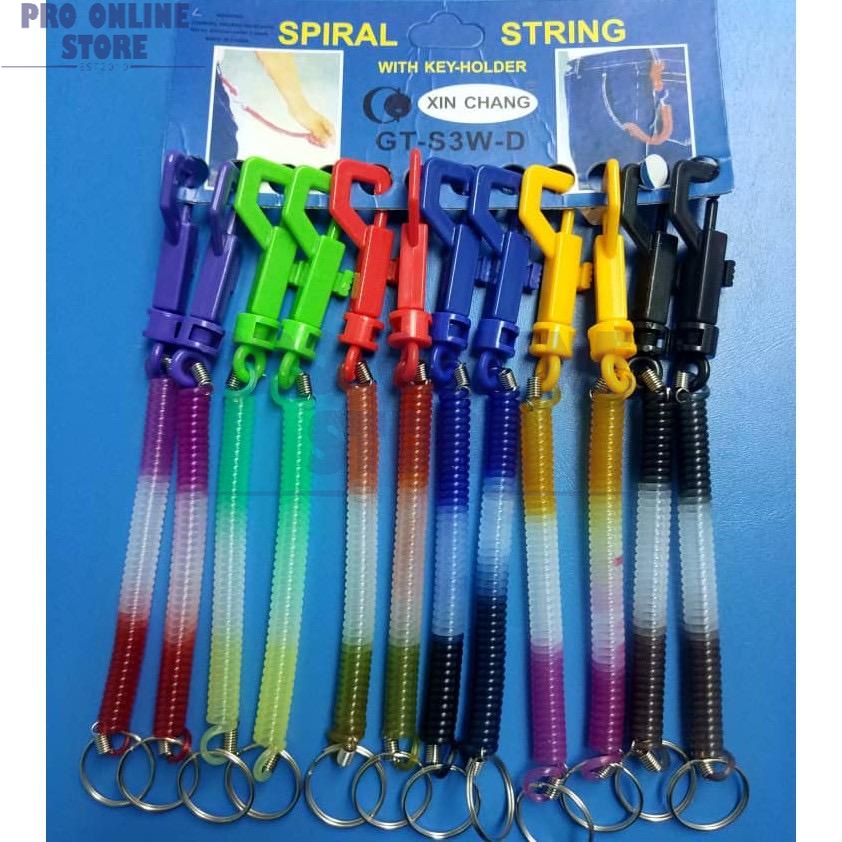 Spiral Spring Key Chain (12 pcs) | Shopee Malaysia