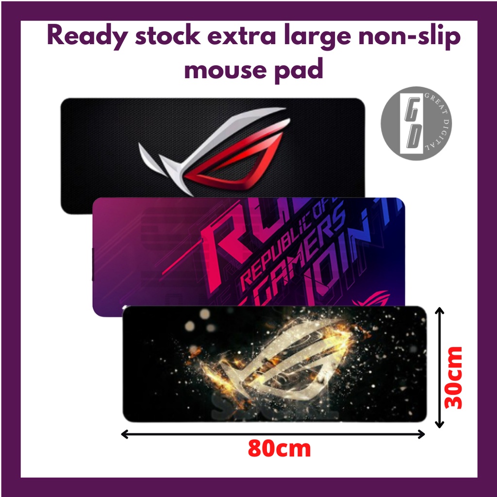 [READY STOCK ] ASUS ROG Gaming Mouse Pad Extra Large 80cm*30cm ANTI ...